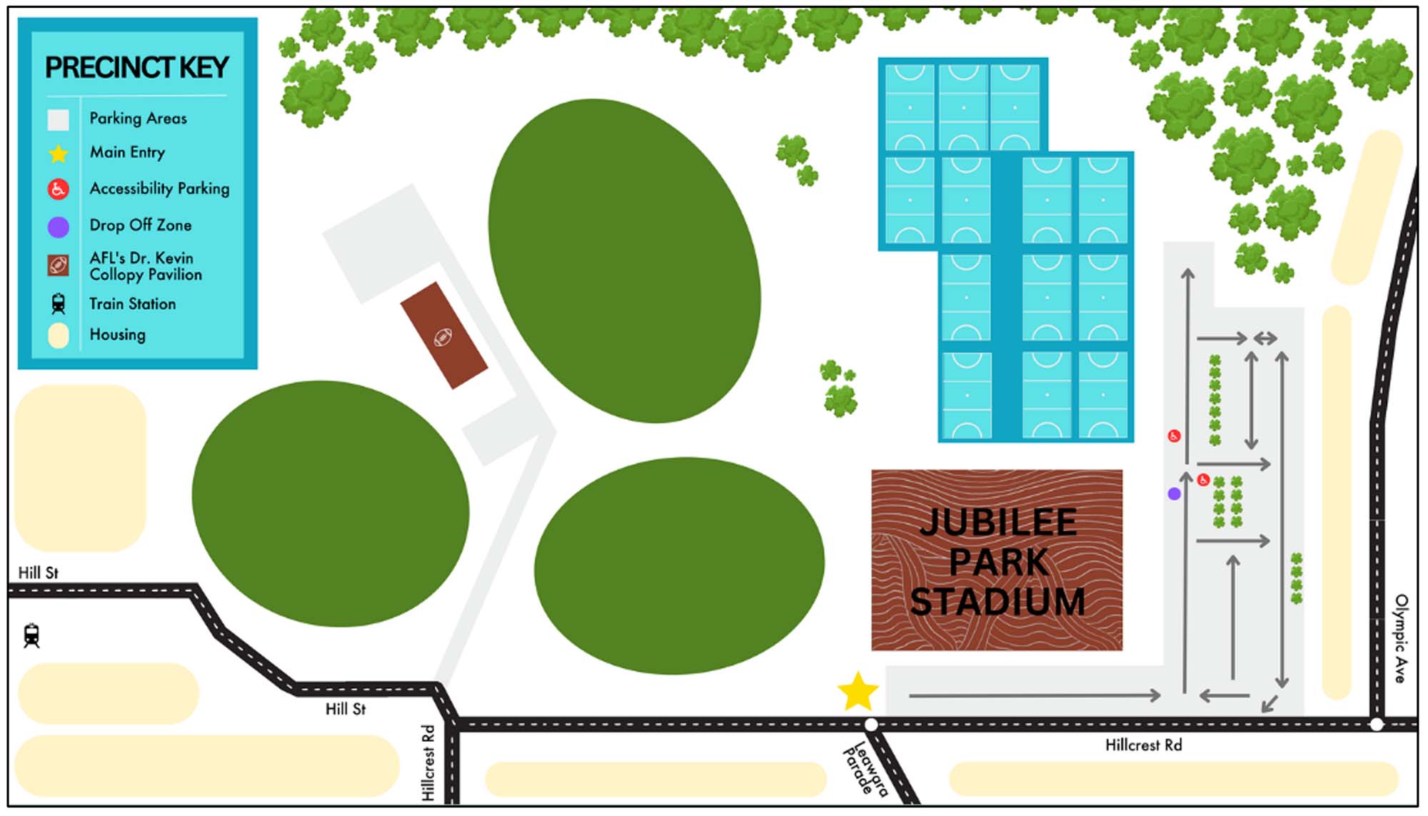 Parking Details - Jubilee Park Stadium